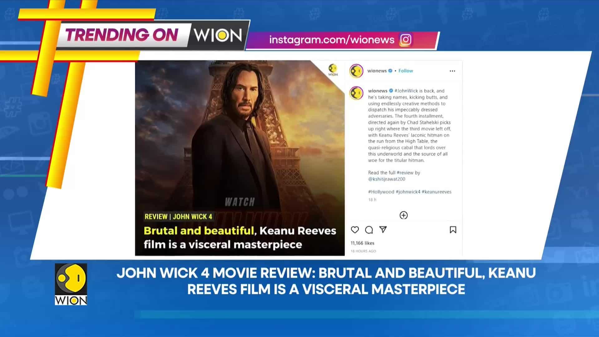 John Wick 4 movie review; Zebra escapes zoo, runs wild through streets of Seoul | Trending On ...