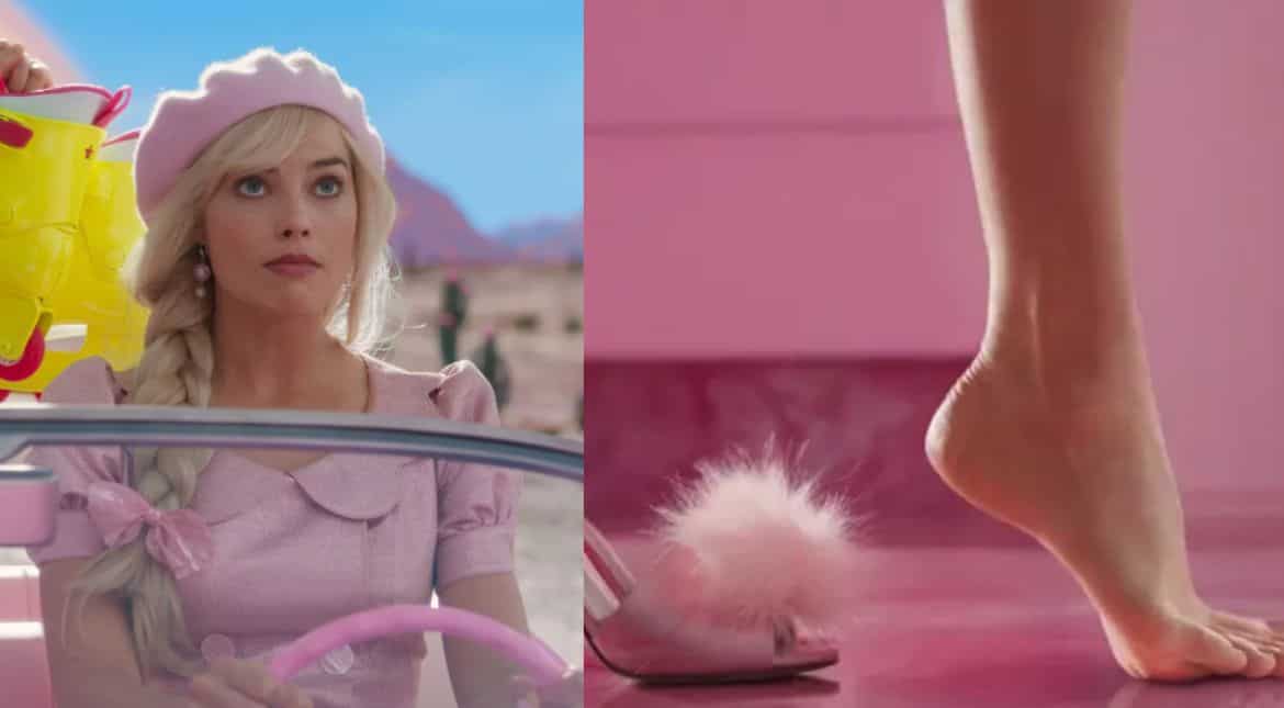 Chrissy Teigen Cant Get Enough Of Margot Robbies Feet In Barbie Trailer Are They Her Feet