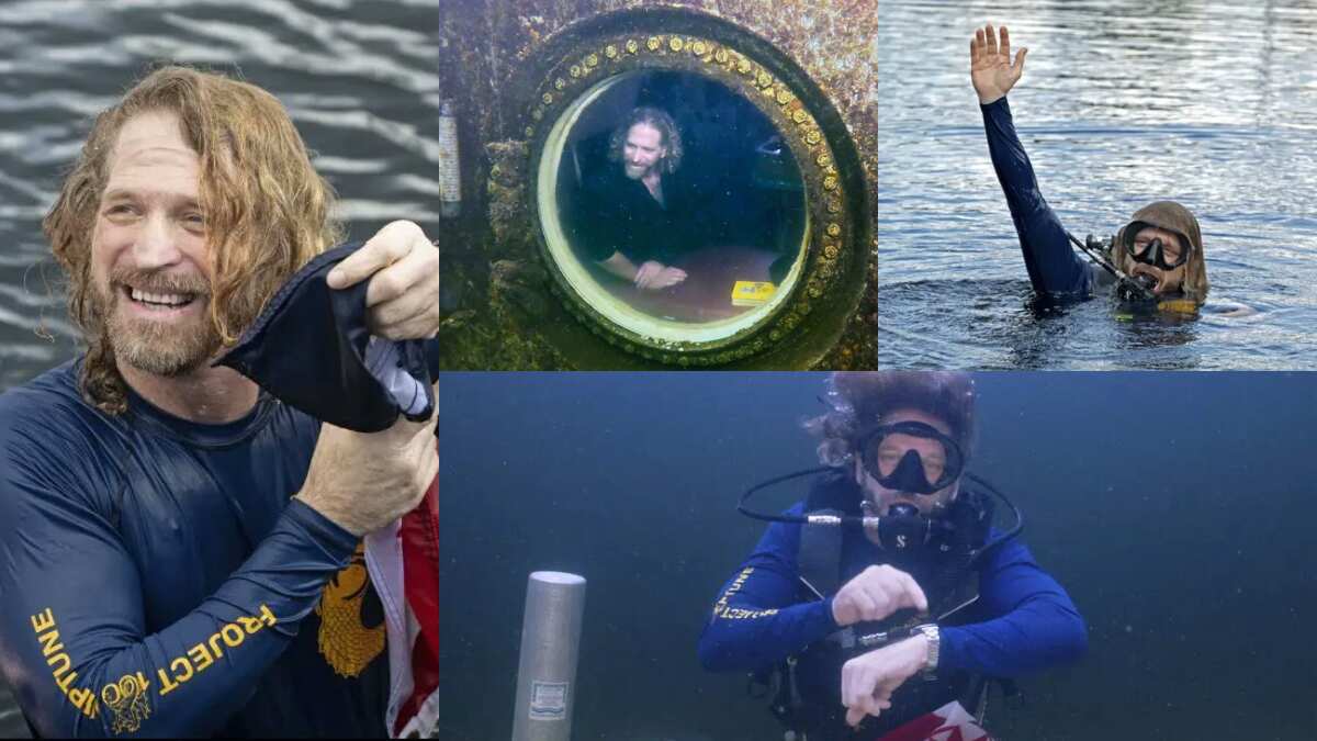 After record 100 days underwater, Florida's Dr Deep resurfaces. Here's why he achieved the ...