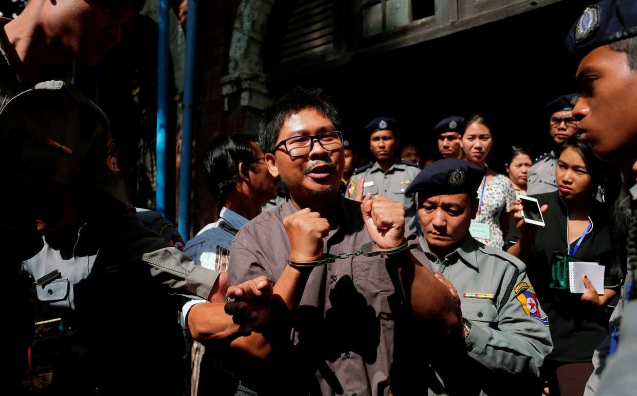 Reuters reporters in court 100 days after their arrest in Myanmar ...
