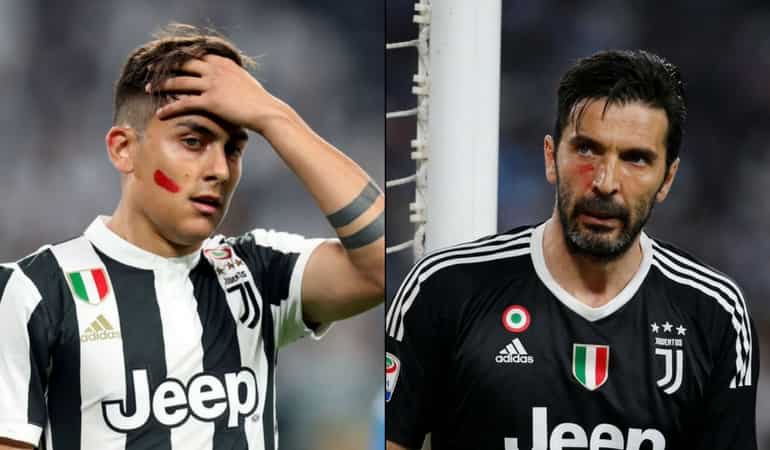 Here is why Buffon, Dybala and other players were playing with red mark ...