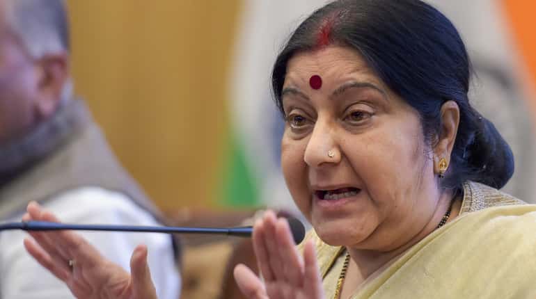 Kartarpur Corridor not connected with dialogue process with Pak: Sushma ...