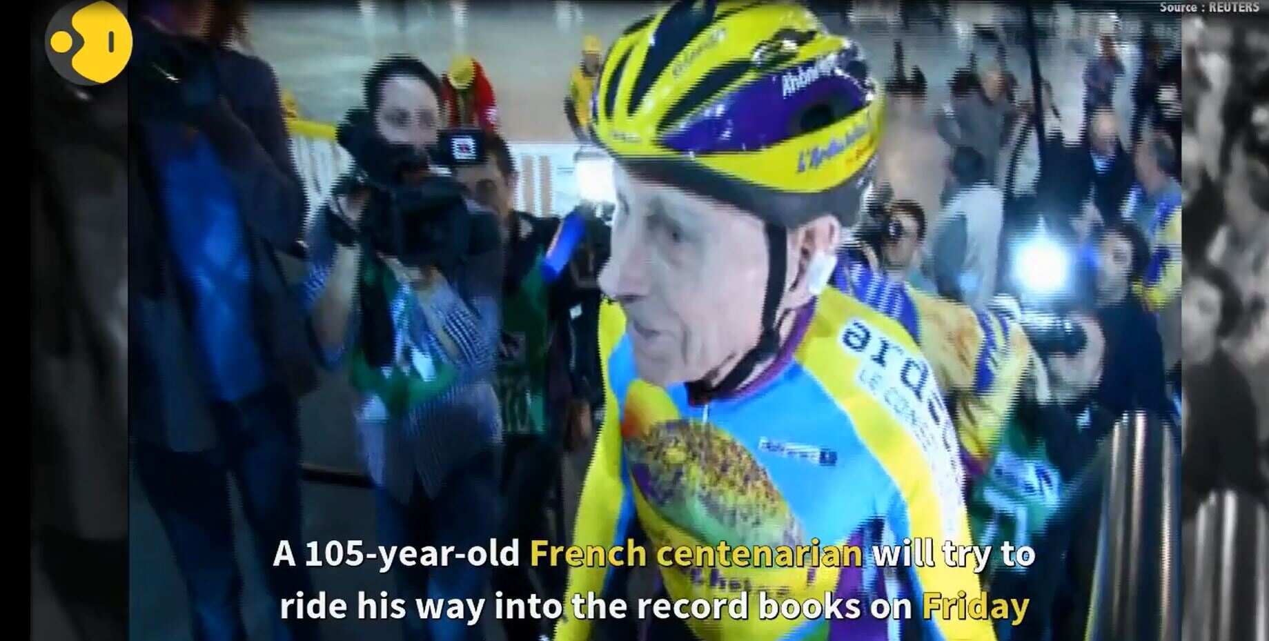 French centenarian cyclist aims for 100km record - Sports News