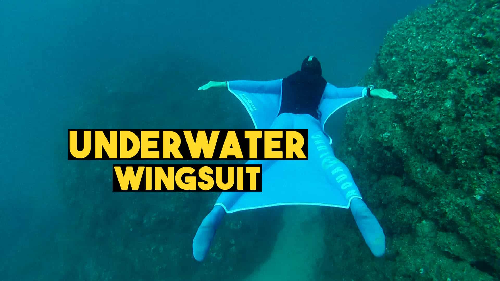 An underwater wingsuit to glide through water. Watch out for amazing ...