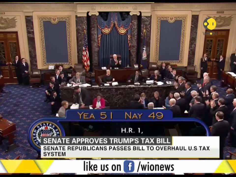 US Senate approves Donald Trump's tax bill - World News