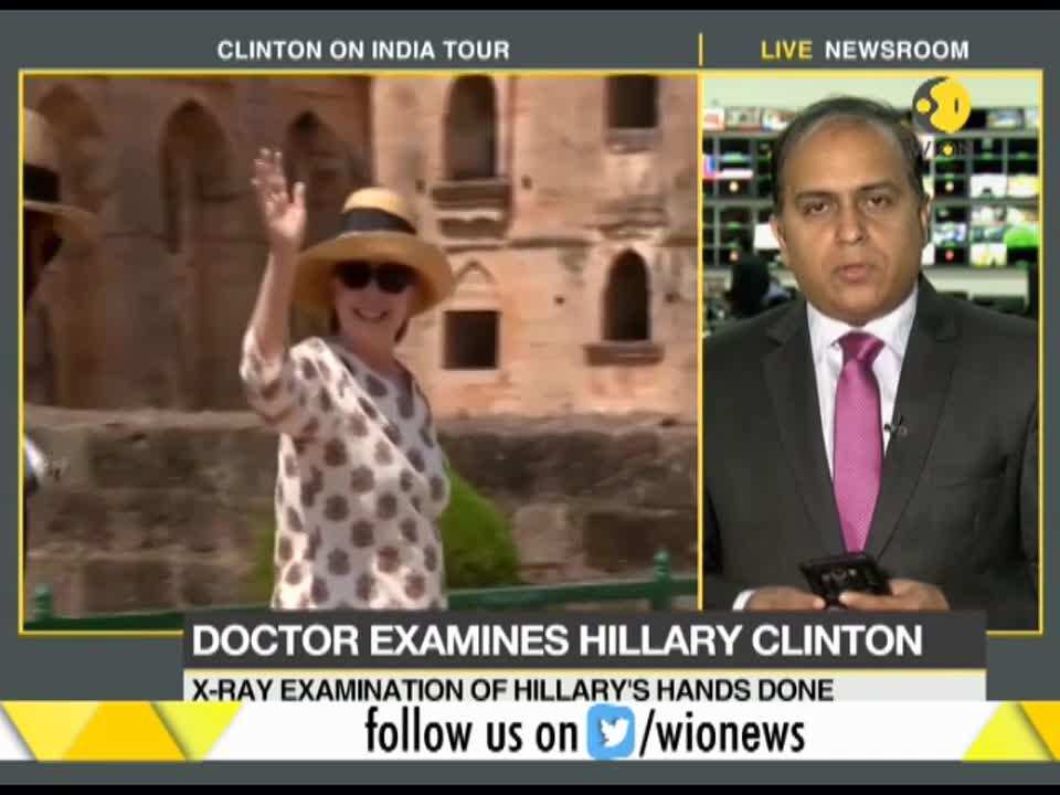 Doctor examines Hillary Clinton, X ray also being done - World News