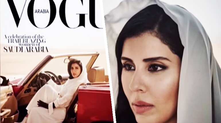 Vogue cover of Saudi princess behind wheel spurs controversy - World News