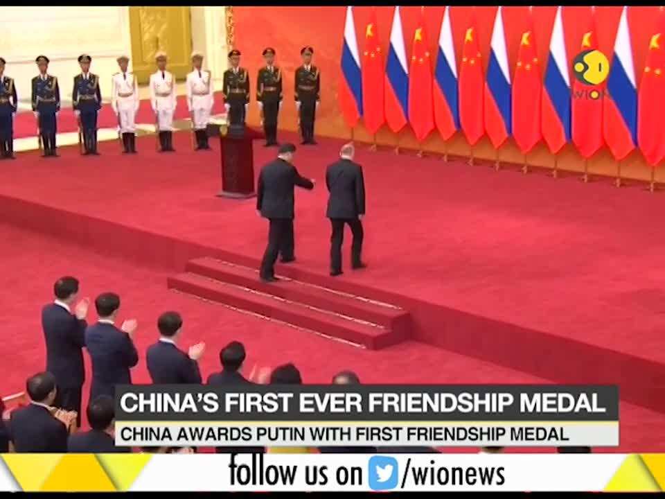 China awards Vladimir Putin with first friendship medal - World News
