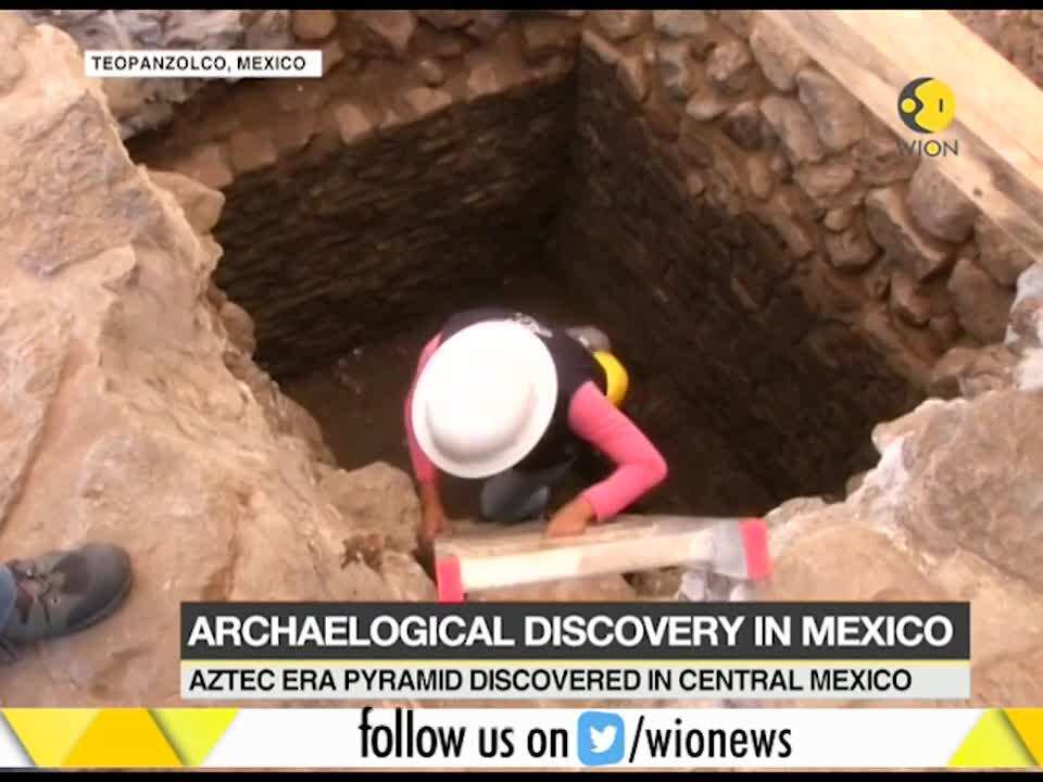 Earthquake reveals ancient Aztec era pyramid in central Mexico - World News