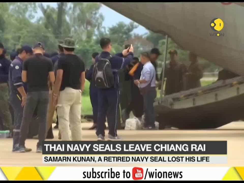 Thai cave rescue: Thai Navy SEALs who had participated in rescue ...