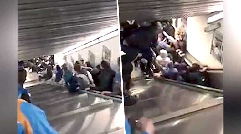 20 Injured in escalator mishap at Rome metro station - World News
