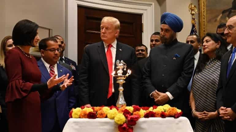 In pictures: Trump celebrates Diwali at White House with Indian ...