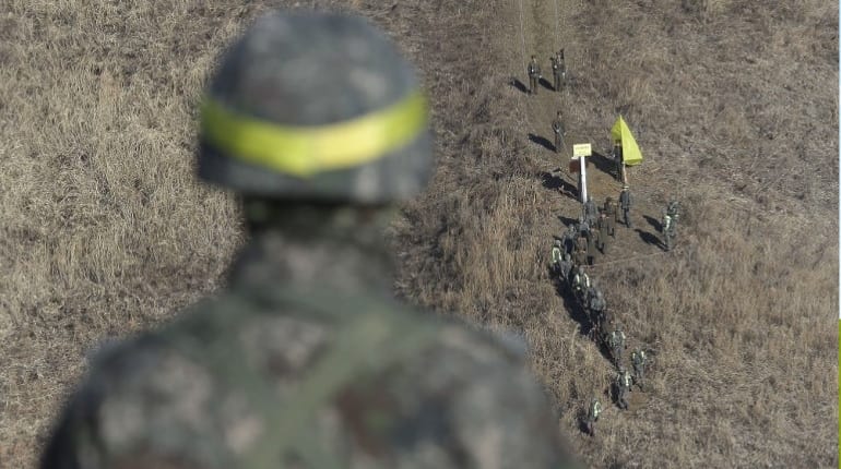 In Pics: In a first, Korean soldiers cross border peacefully - World News