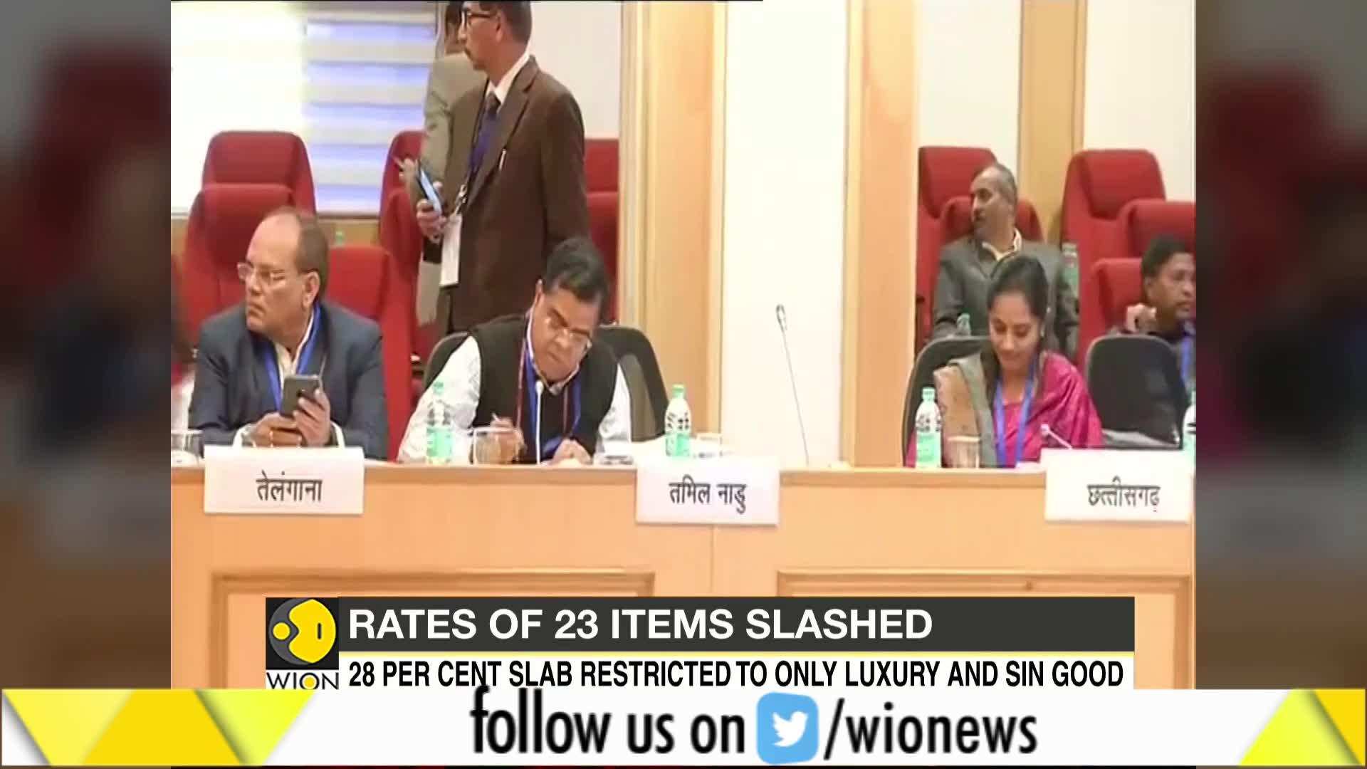 GST Rates Cut On 33 Items 7 Items Moved From 28 GST Rate South Asia GST Rates Cut On 33 Items 7 Items Moved From 28 GST Rate South Asia