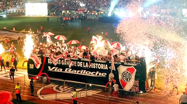 River Plate make triumphal return to Monumental Stadium after ...