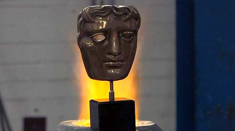 As awards race heats up, molten metal is forged into BAFTA statues ...
