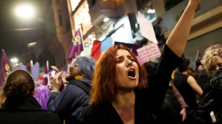 On Women's Day, activists unite across globe, brave crackdown by police ...