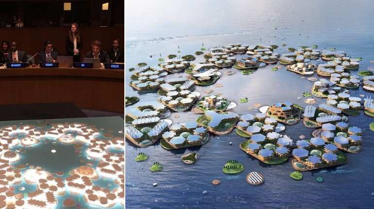 UN unveils concept of floating cities that can withstand natural ...