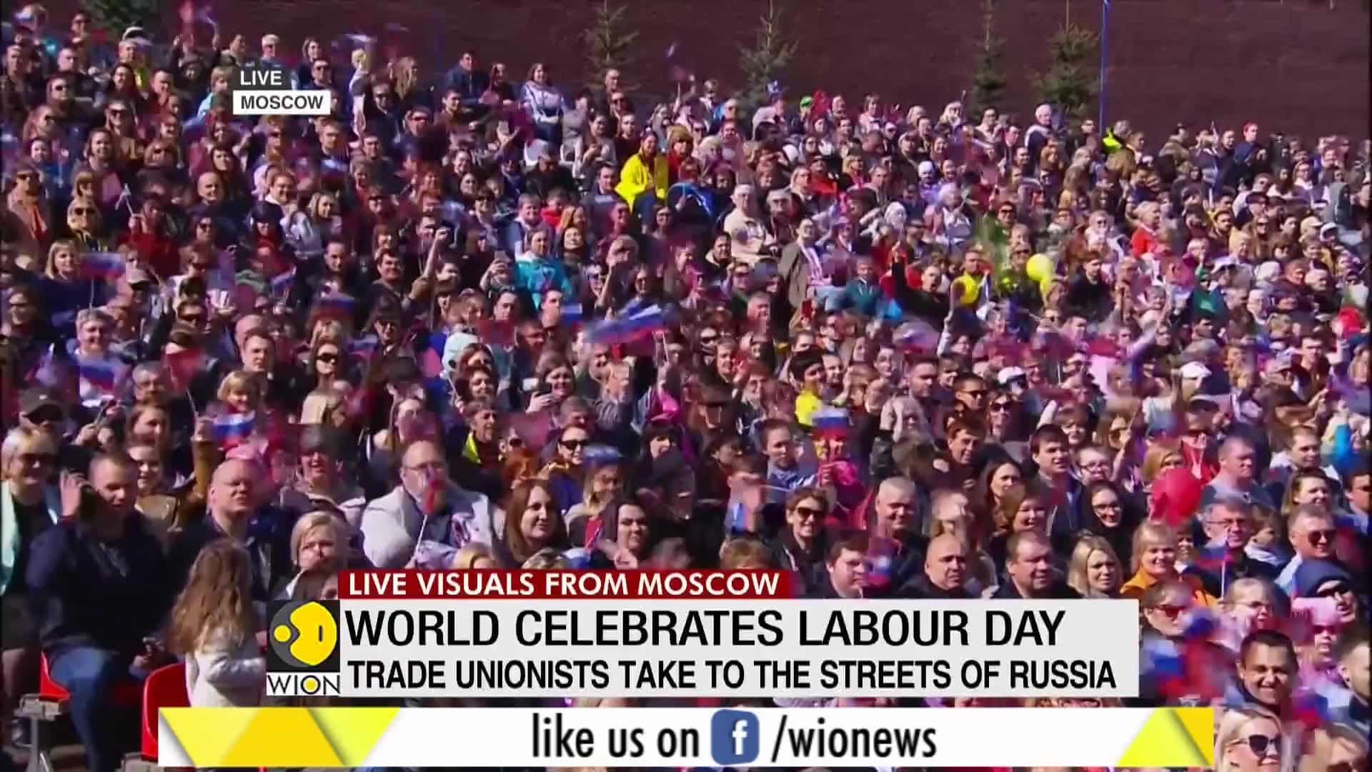Russia celebrates International Labour Day, traditional rally in Moscow ...