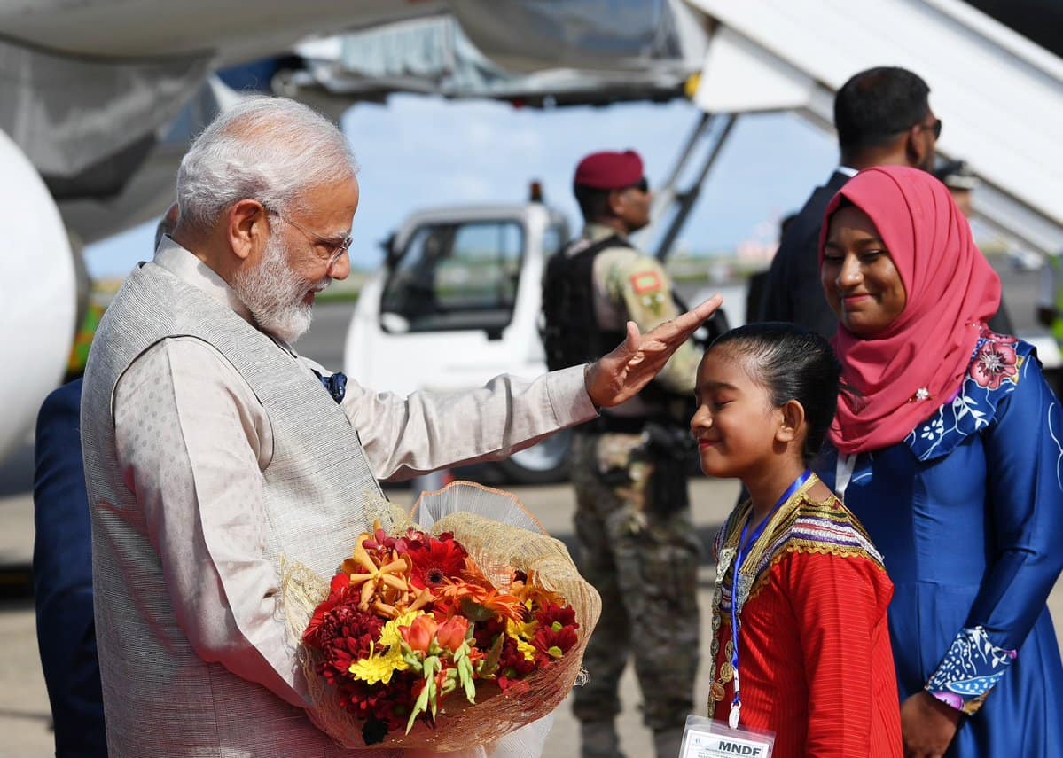 PM Modi arrives in Maldives in his first overseas visit after re ...