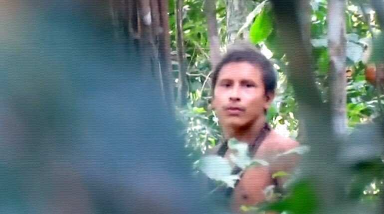 Rare Amazon tribe caught on tape in Brazil as loggers move in - World News