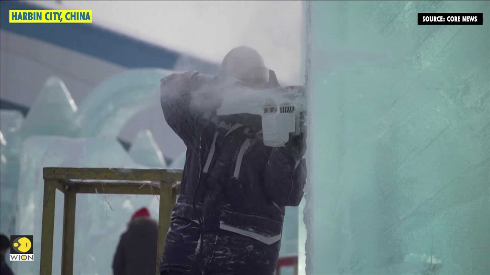 Ice sculpture artists compete in annual China ice festival - Edge News