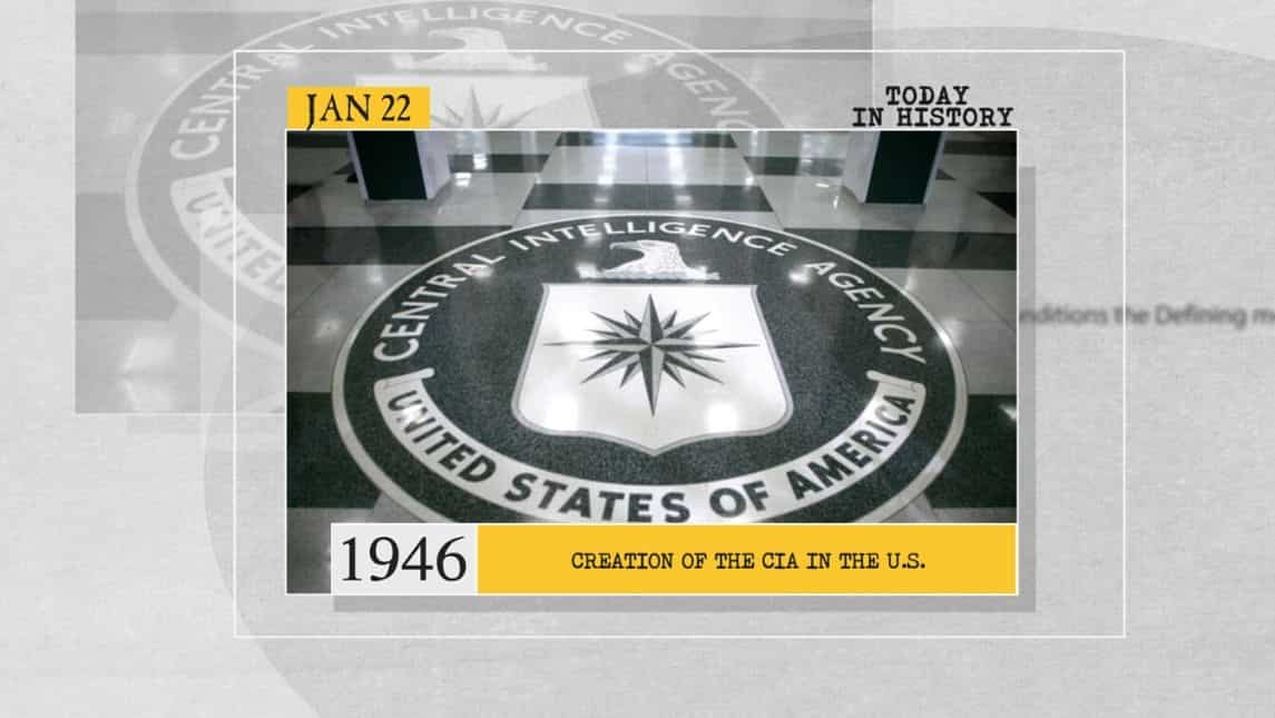January 22 in history: First live radio commentary, creation of the CIA ...