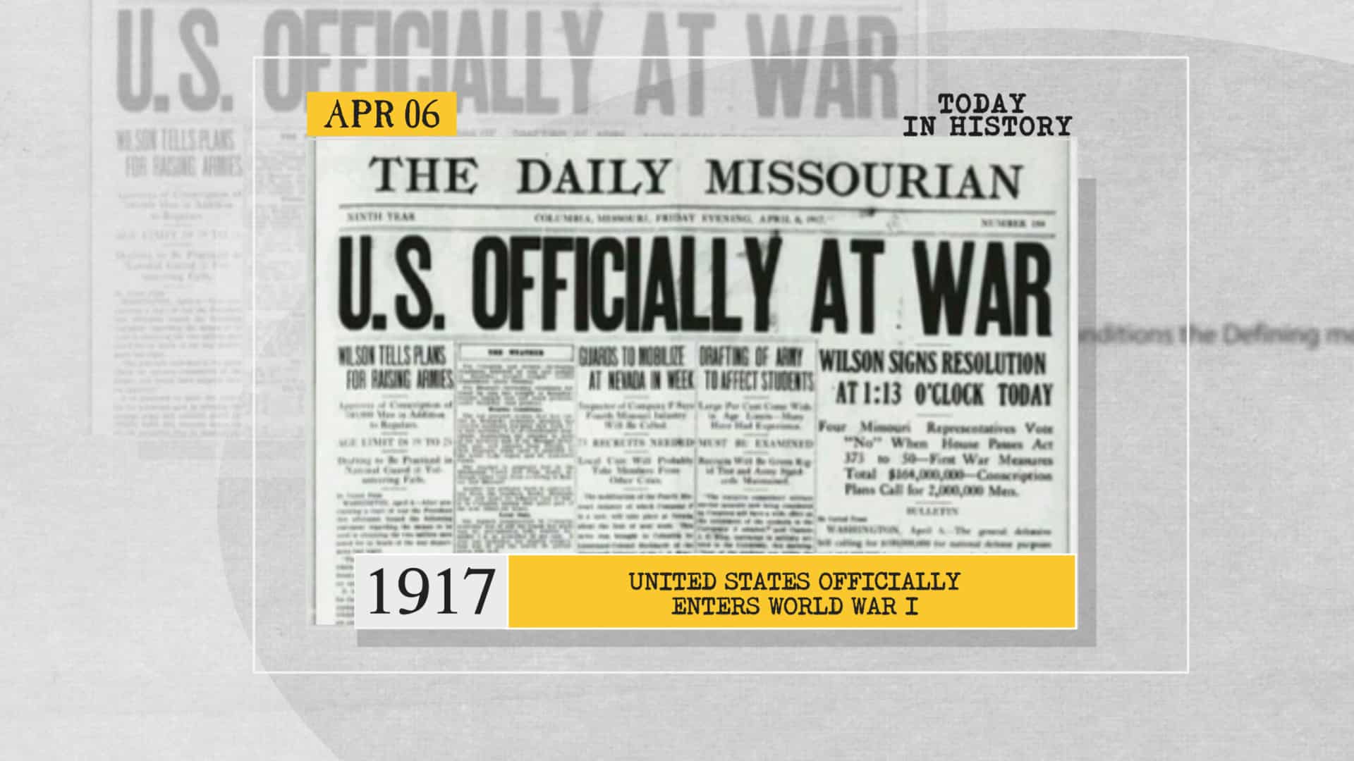 April 6 in history: First modern Olympic games, US enters WWI and more ...