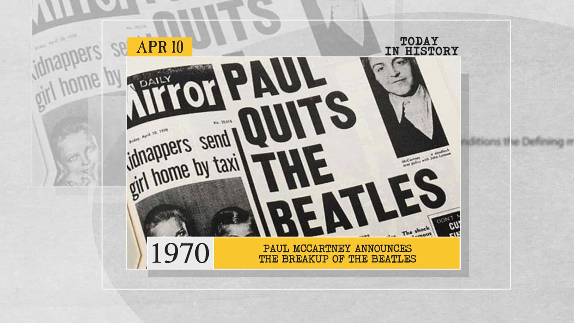 April 10 in history: Titanic sets sail, Beatles break up and more ...