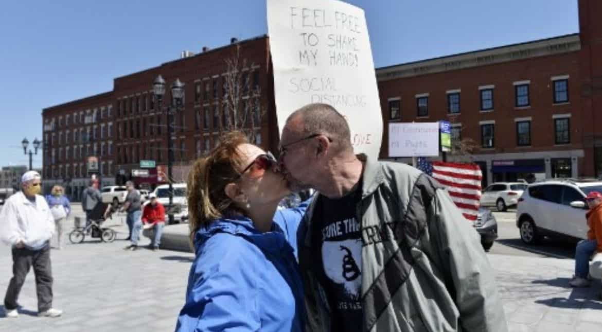 Romance in times of coronavirus: As countries ease lockdown, lovers ...