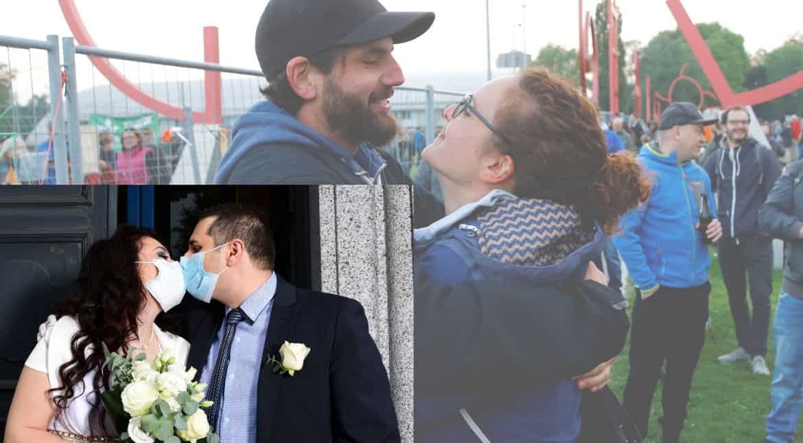 Romance in times of coronavirus: As countries ease lockdown, lovers ...