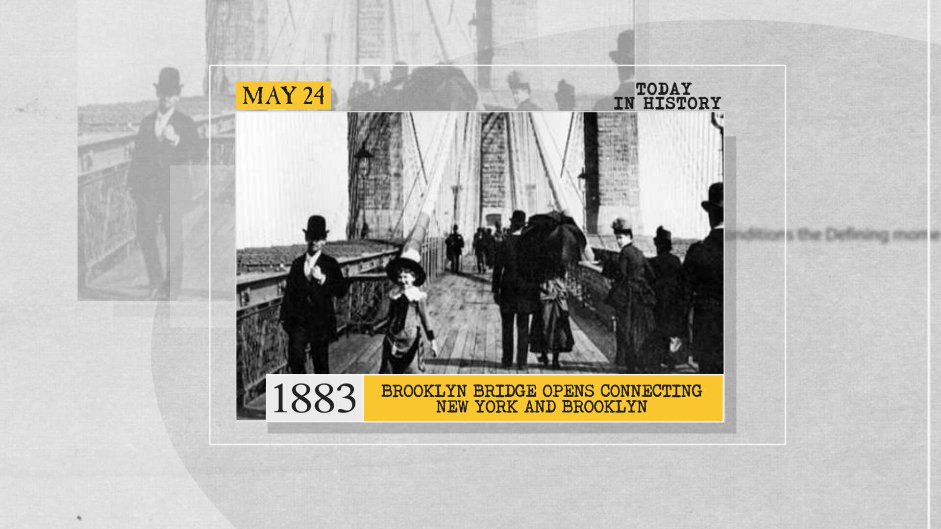 May 24 in history: First telegraph, Brooklyn bridge and more - World News