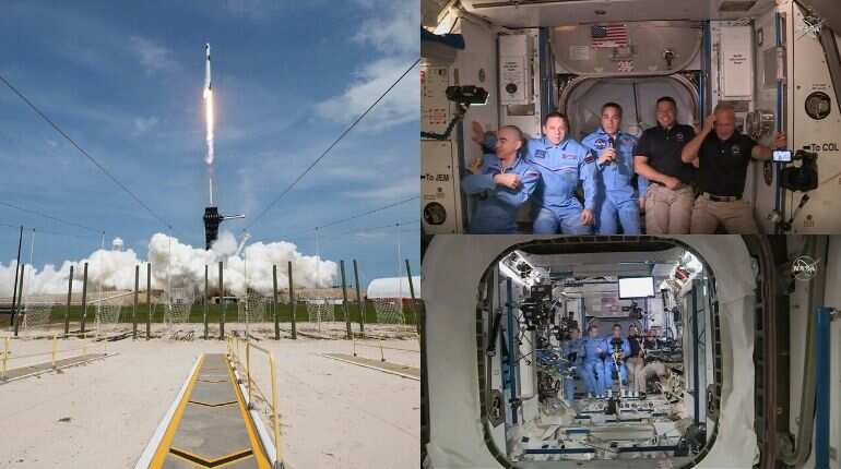 SpaceX astronauts land safely at International Space Station for NASA ...