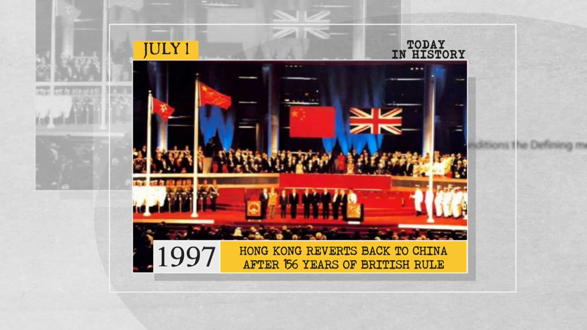 July 1 in history: World's first international call, Hong Kong ...