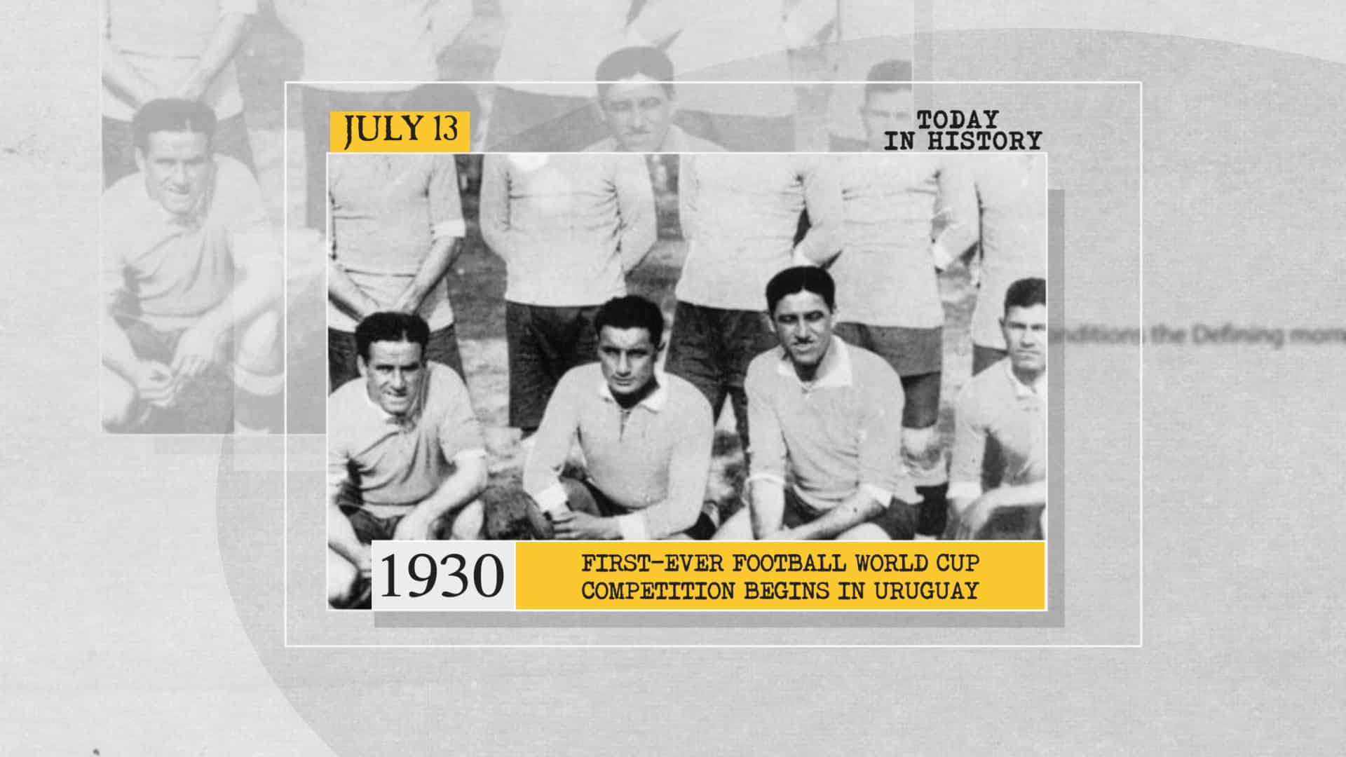 July 13 in history: First football world cup, David Cameron's ...