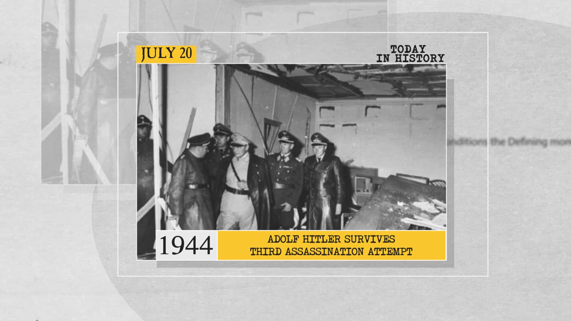 Today in history: Hitler survives third assassination attempt, and more ...
