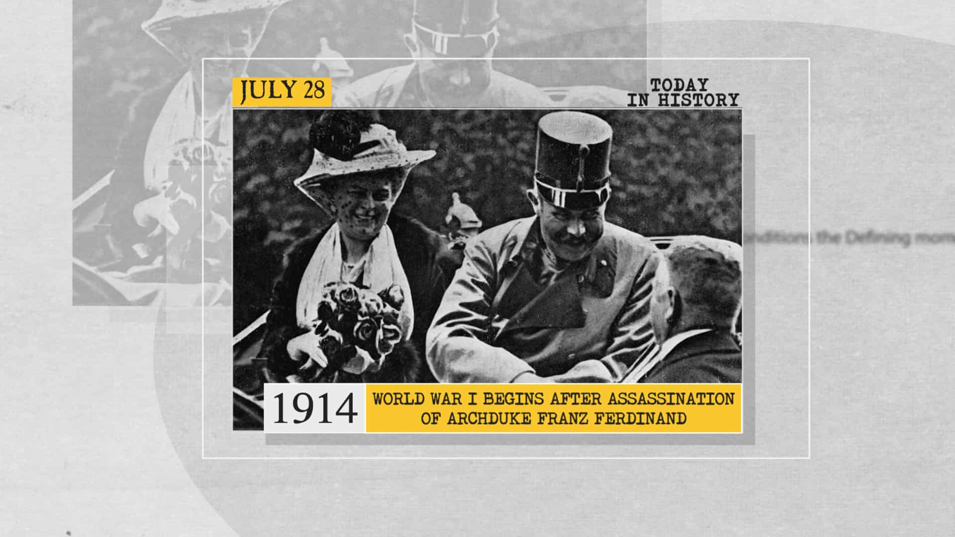 July 28 in history: World War I begins, earthquake in China and more ...