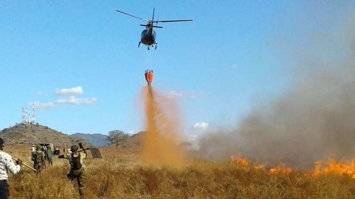 Huge wildfire contained in Kenya's national park | World News - World News