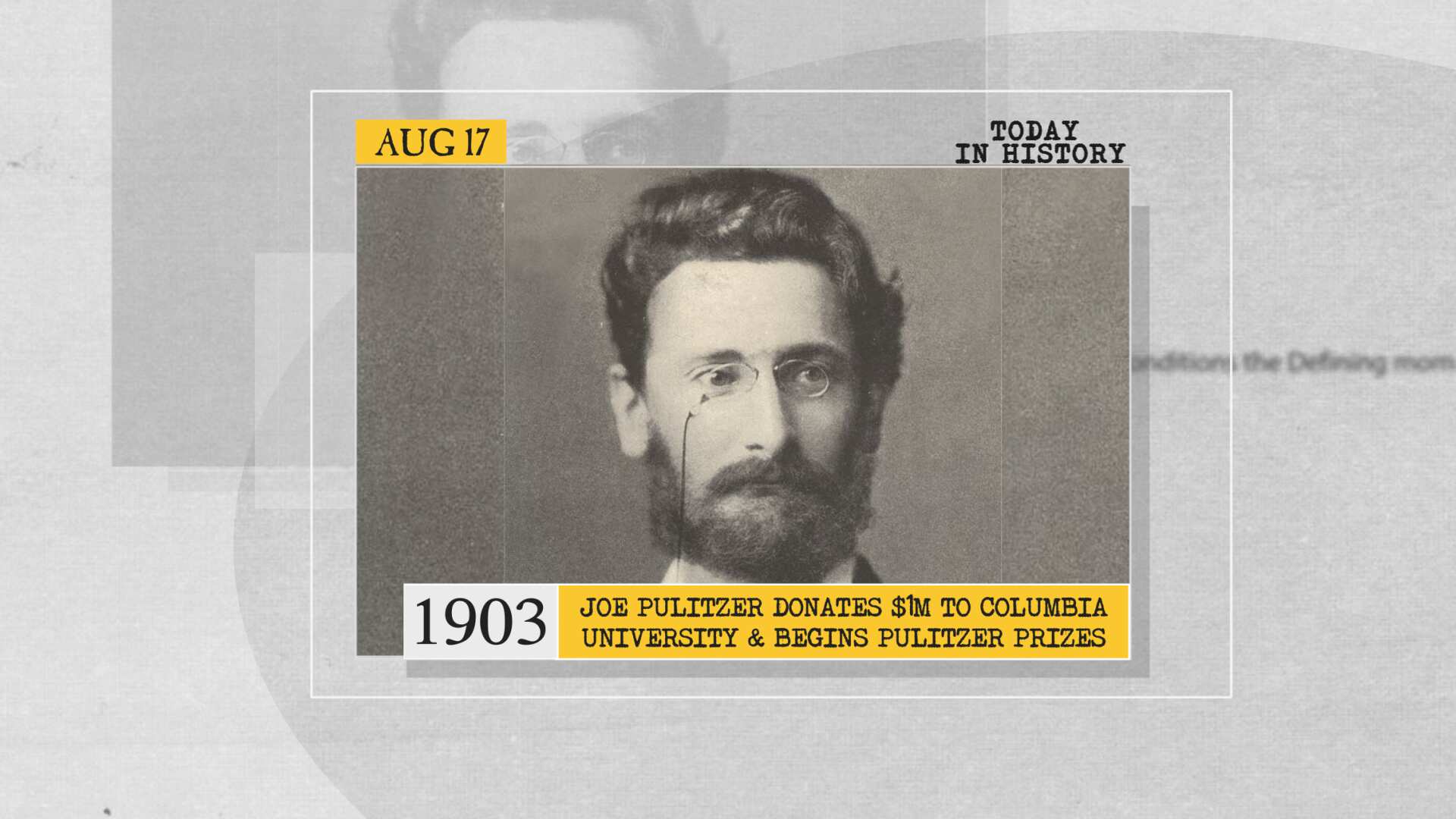 August 17 in history: Pulitzer Prize, Netherland's independence and ...