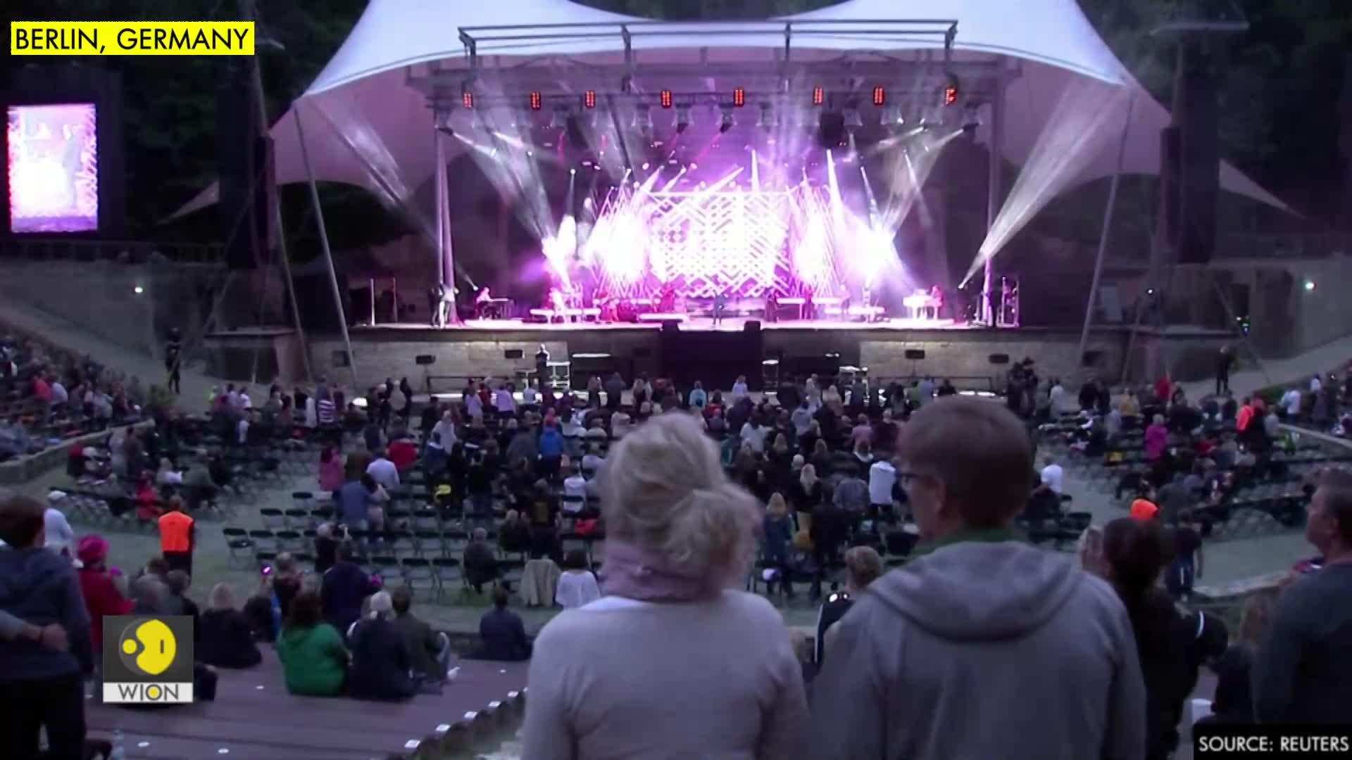 Social distancing allows for one of Germany's first open-air concerts ...