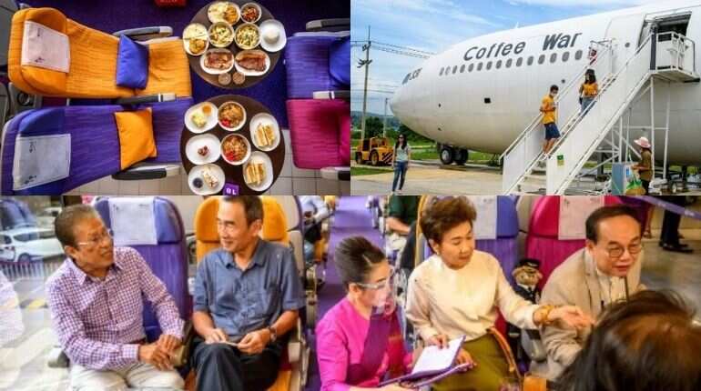 In-flight entertainment: Thailand opens plane-themed cafes for travel ...