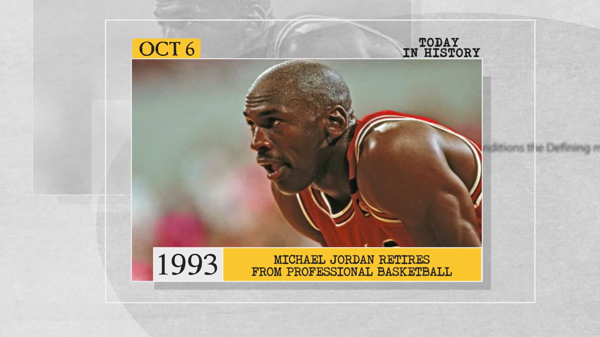 October 06 in history: Michael Jordan retires from basketball and more ...