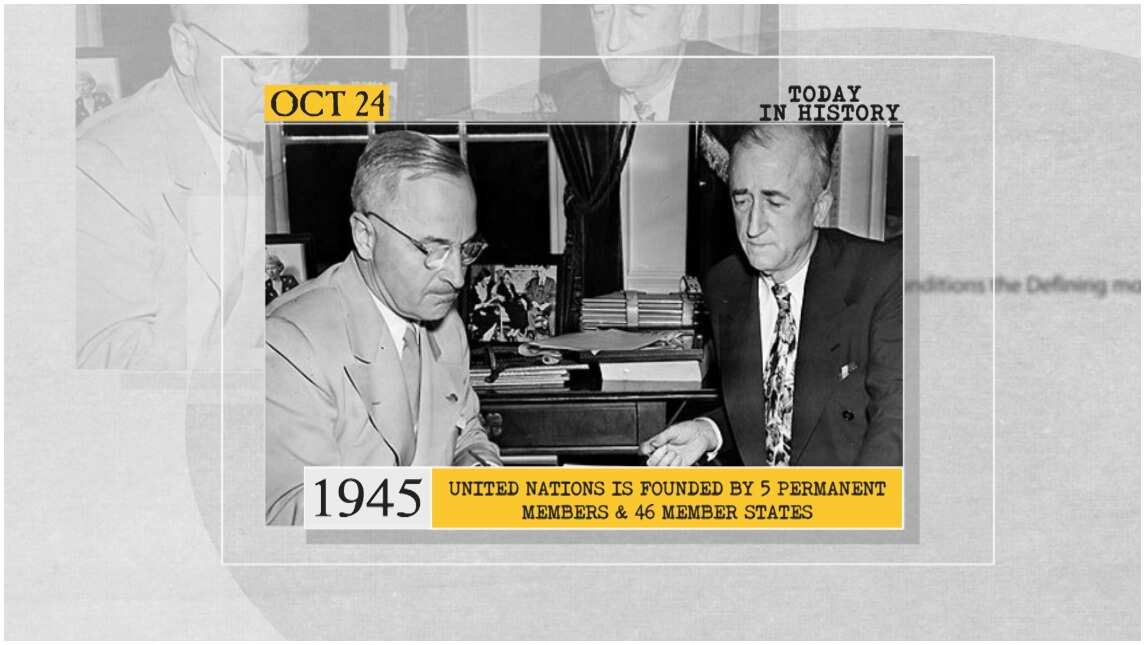 October 24 in history: United Nations founded, first photo of earth ...