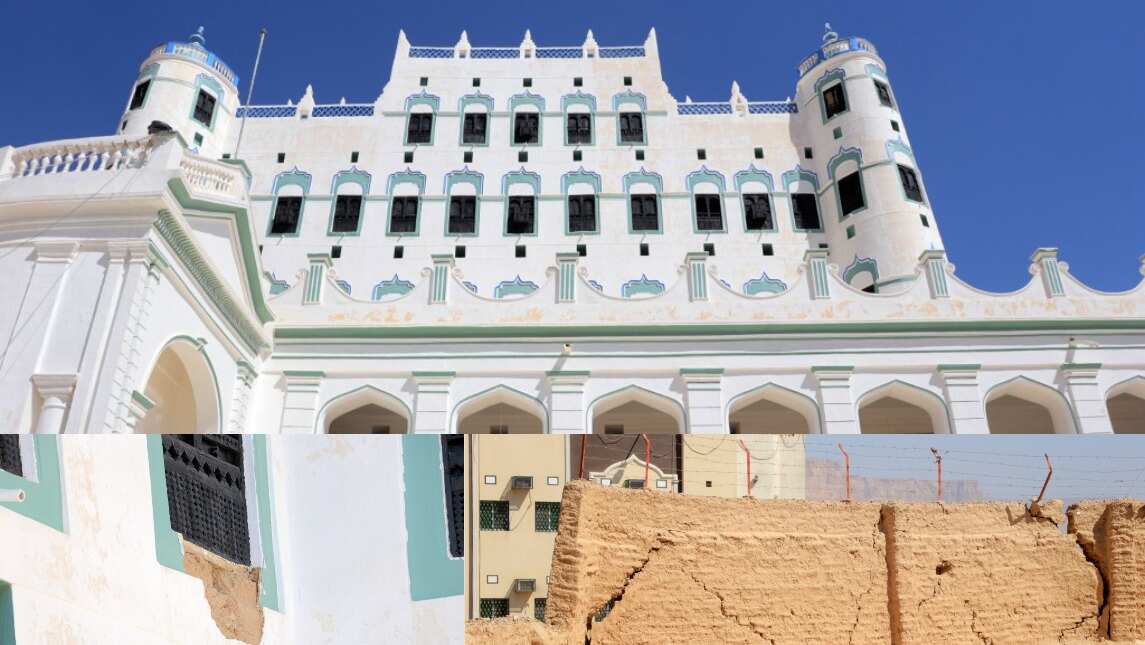 One of largest mud-brick towers in Yemen faces risk of collapse - World ...