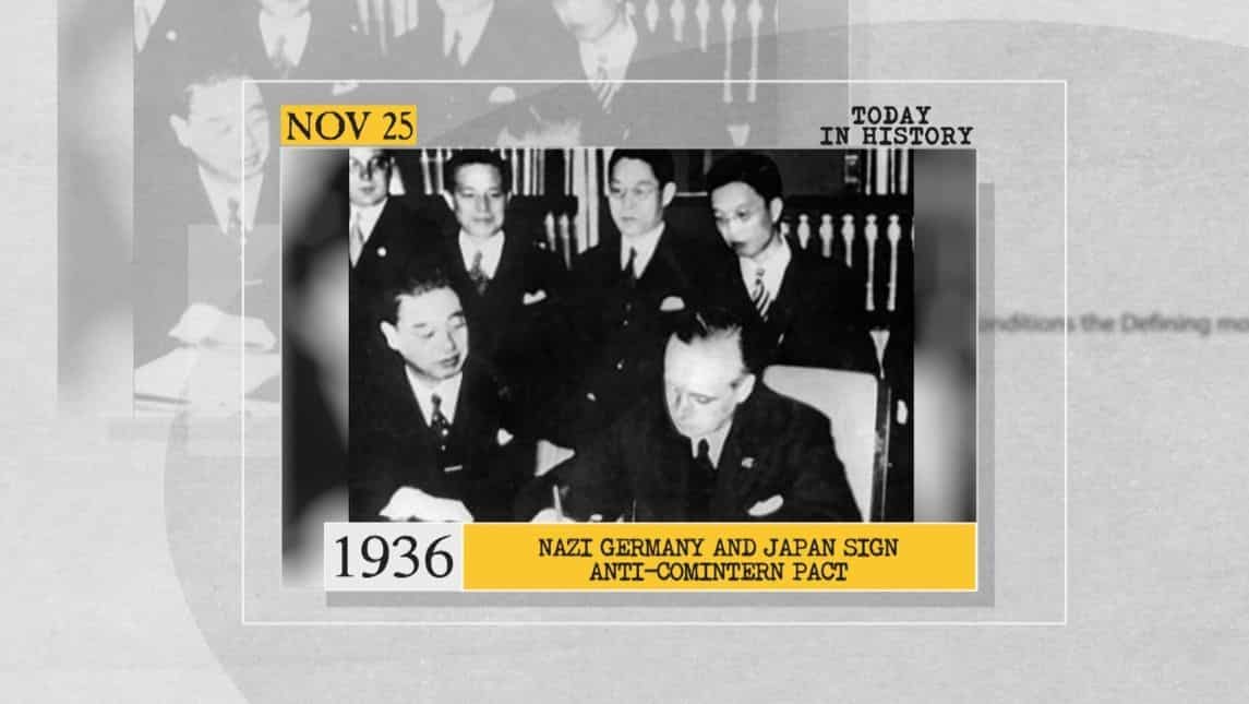 Today in history: Storm of the century, Anti-Comintern pact, and more ...