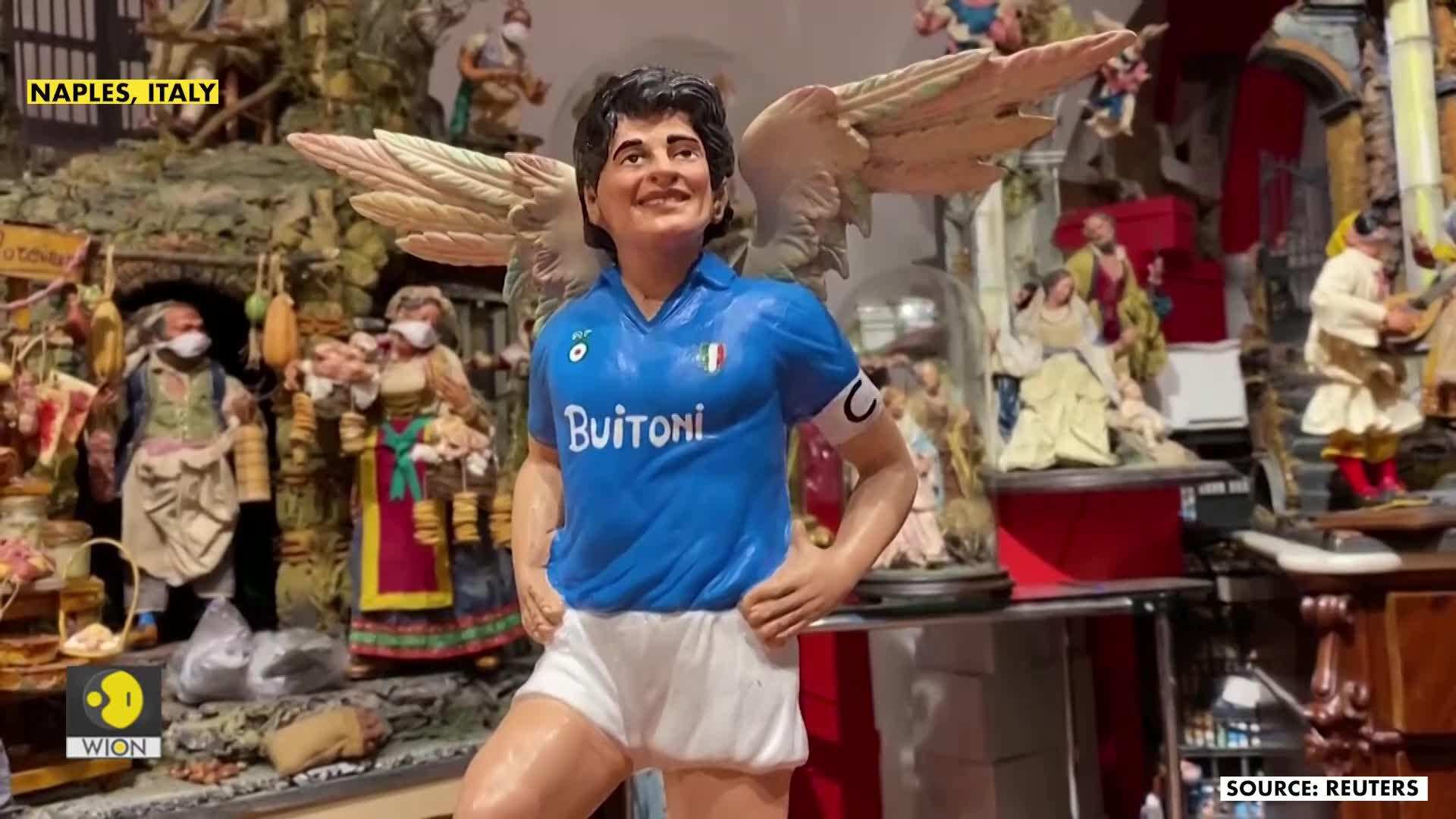 Maradona with angel wings now available for Christmas nativity scenes ...