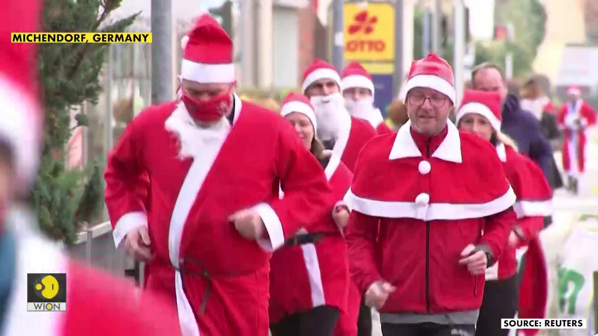 Sprinting Santas keep Santa Claus run alive despite coronavirus ...