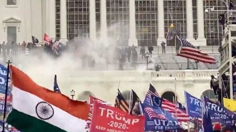 Video of Indian flag spotted in pro-Trump rally at US Capitol goes ...