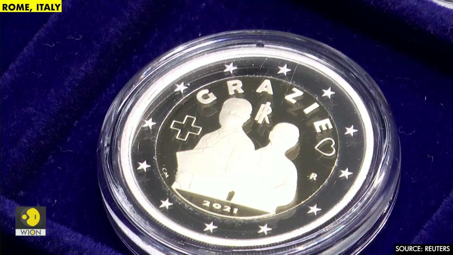 Italian mint stamps new 2 euro coin commemorating health workers - Edge ...