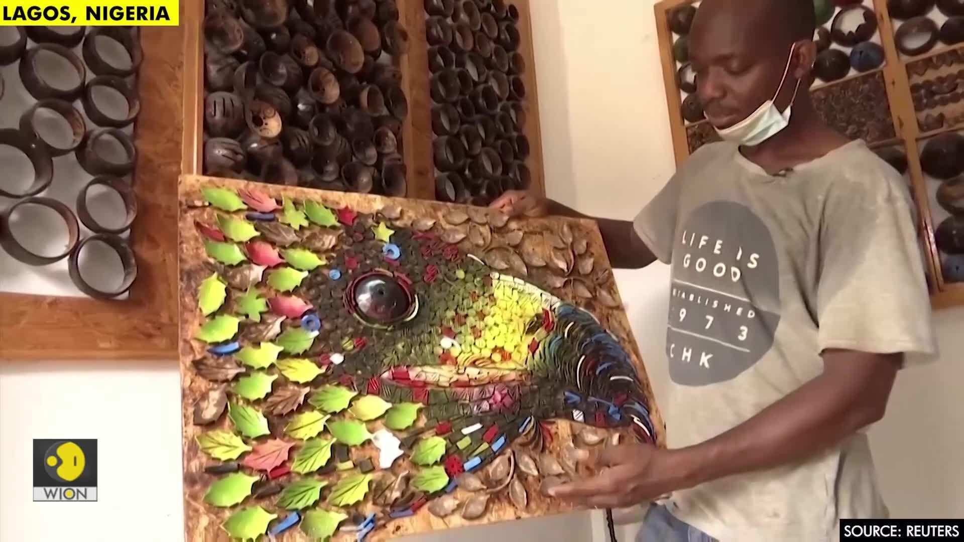 Nigerian sculptor transforms coconut shells into art - Edge News